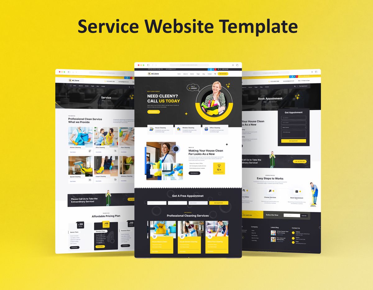 Service Website Template - Buymeacoffee