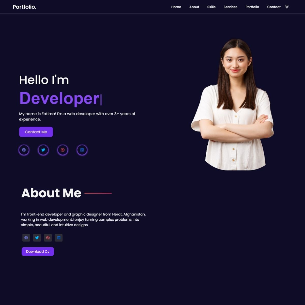 Responsive Personal Portfolio Website Html Css And Javascript Buymeacoffee