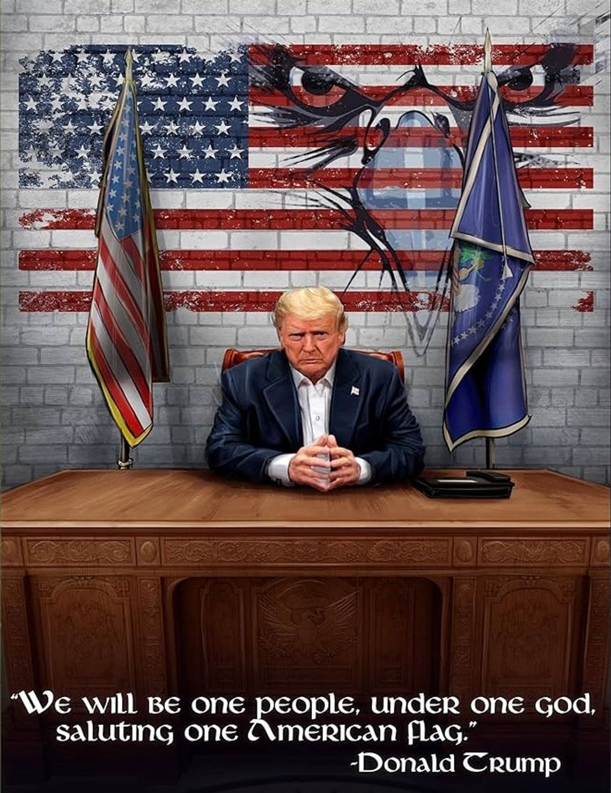 Donald J. Trump Poster (Physical) - Buymeacoffee