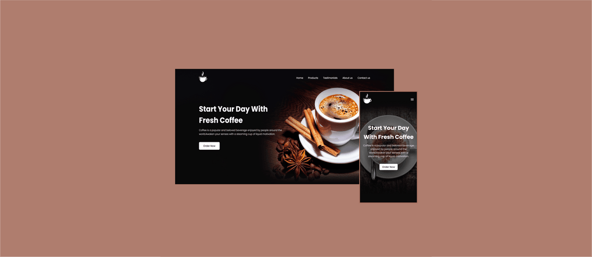 Responsive Coffee Website 1 - Buymeacoffee