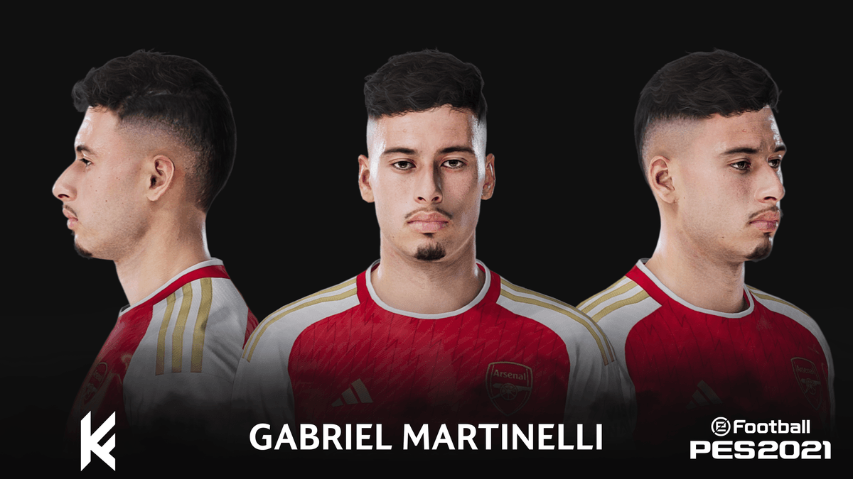 Gabriel Martinelli by Kodigo Facemaker (PES 2021) - Buymeacoffee
