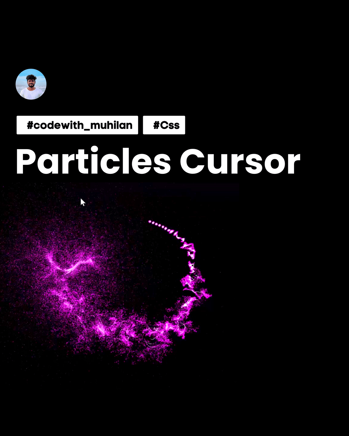 Particles Cursor Pink (Three.Js) - Buymeacoffee