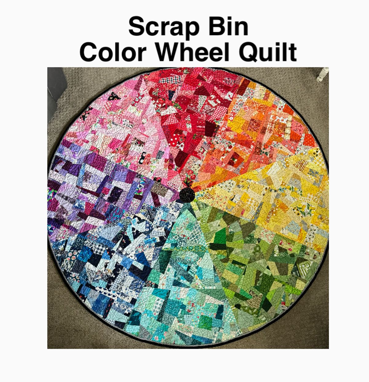 🌈 Scrap Bin Color Wheel Quilt - Buymeacoffee