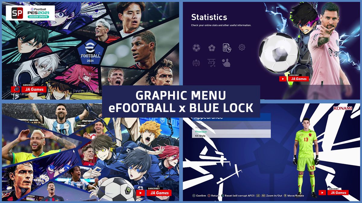 [SIDER] GRAPHIC MENU eFOOTBALL x BLUE LOCK - FOOTBALL LIFE 2024 & PES ...