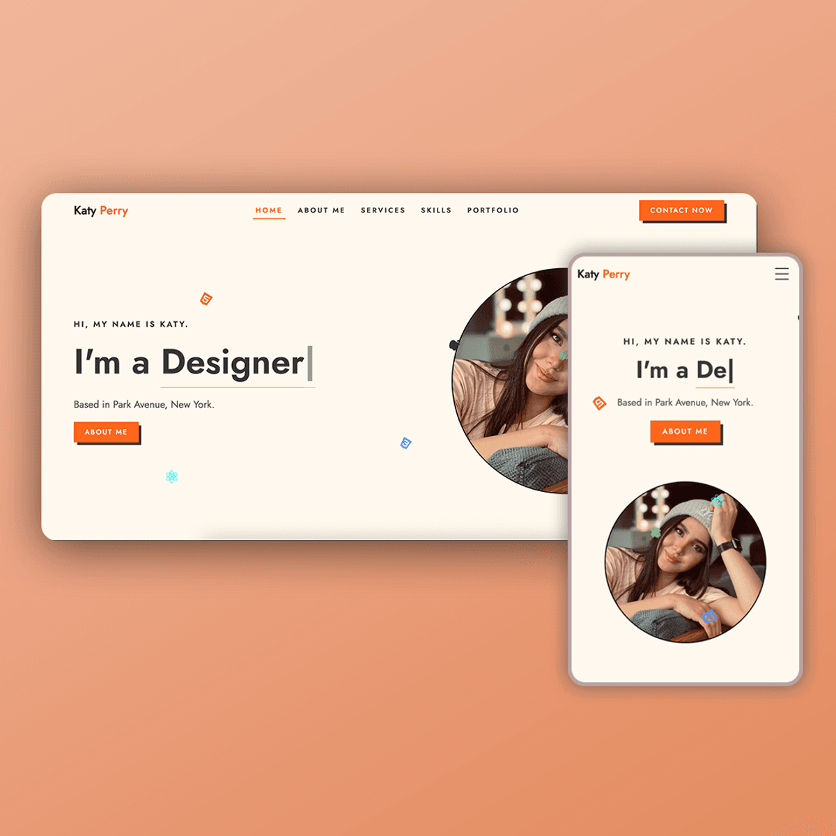 Bootstrap 5 | Personal Portfolio Website - Buymeacoffee