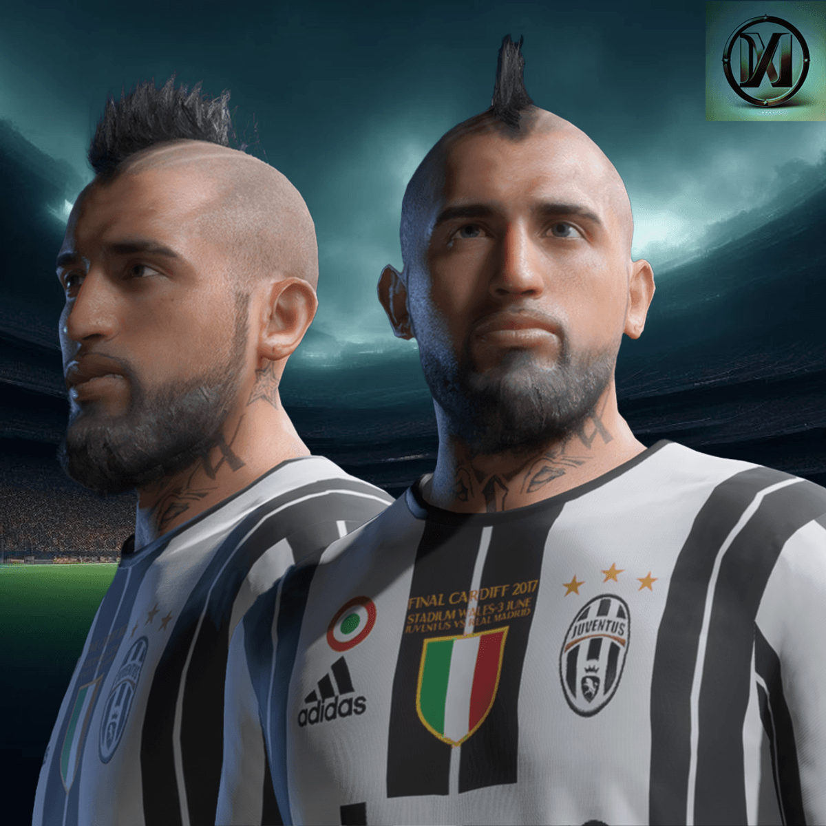 [FC 24][FIFA 23] Arturo Vidal Face Mod [FREE] - Buymeacoffee