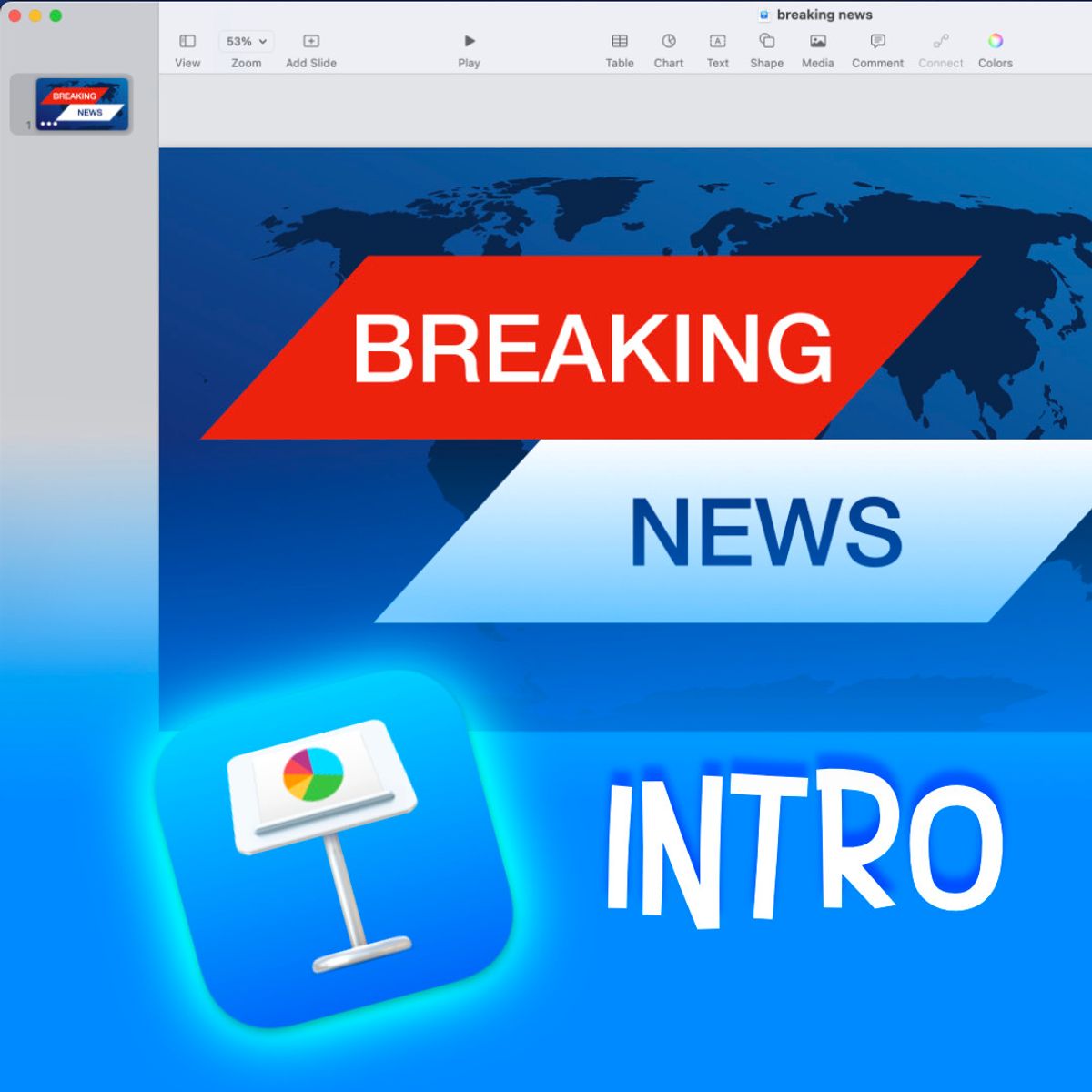 Breaking News Opening Intro Keynote - Buymeacoffee