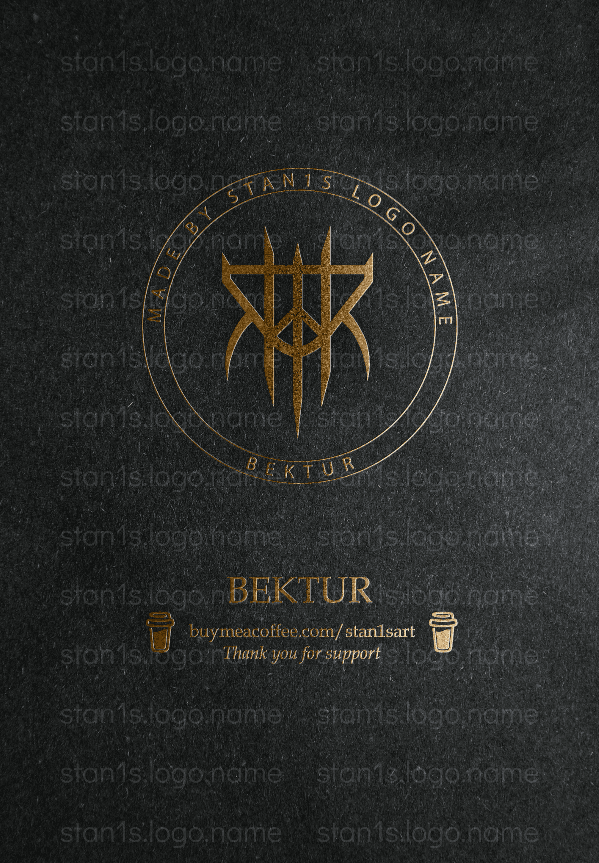 Bektur Logo Name - Buymeacoffee