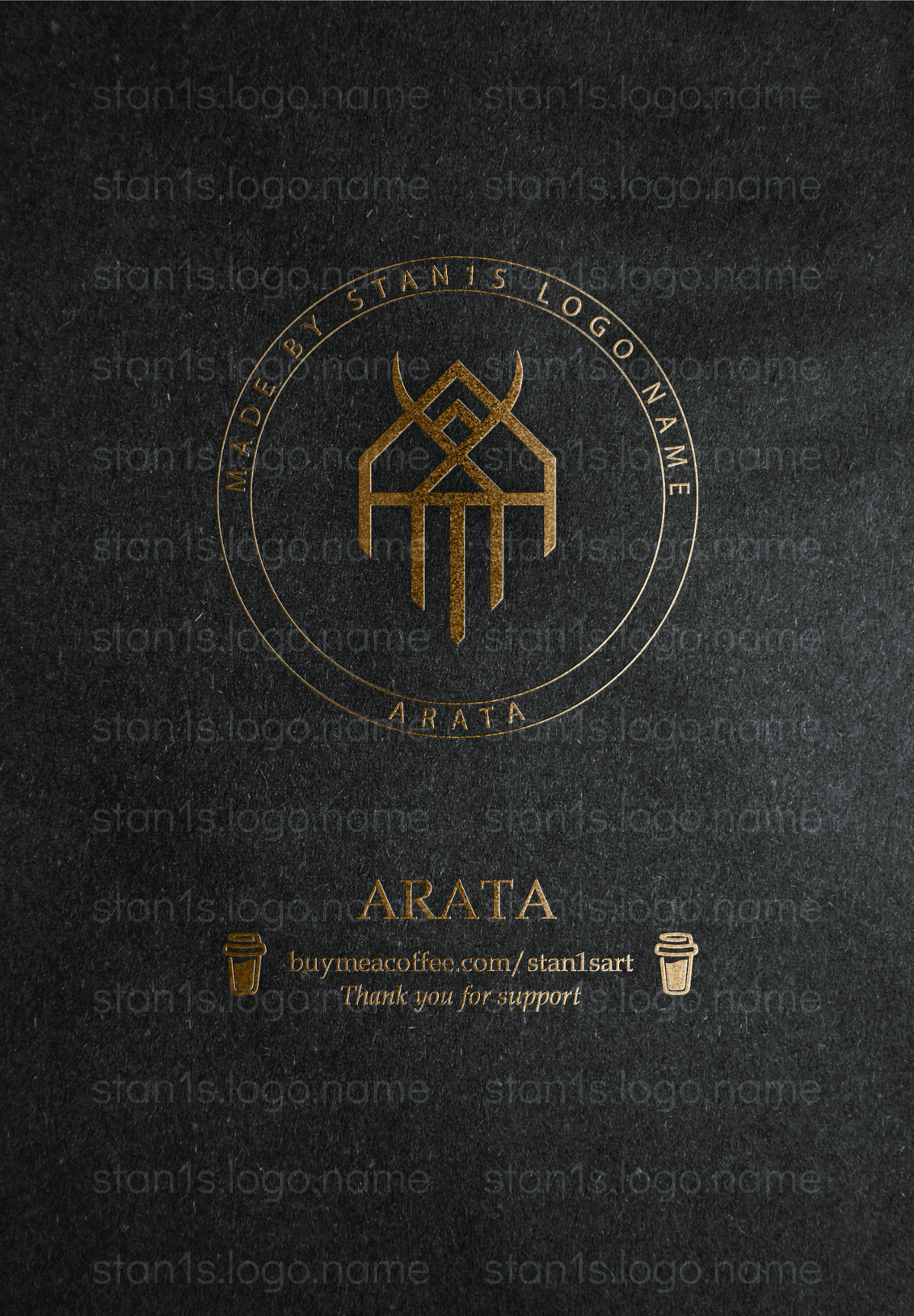 Arata Logo Name - Buymeacoffee