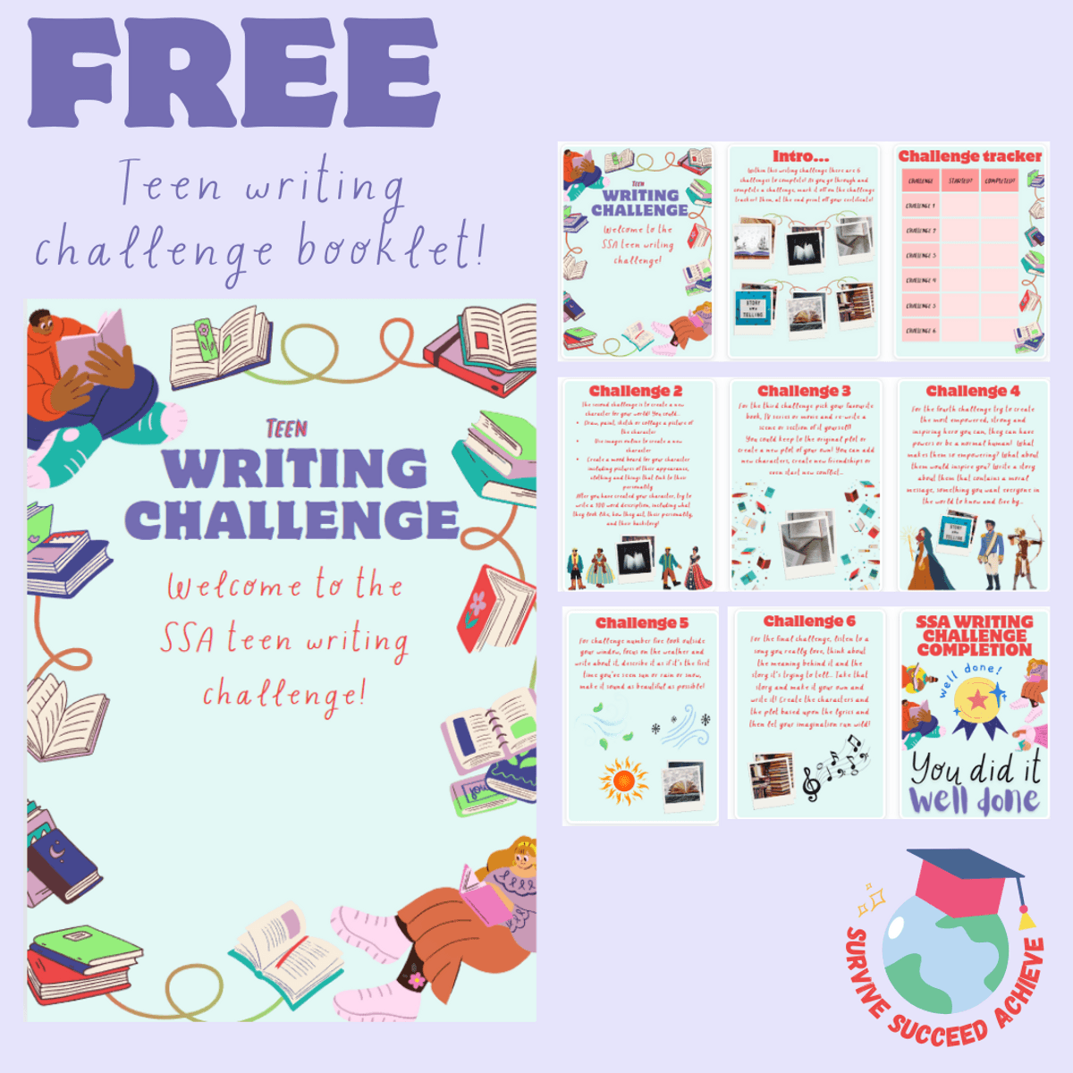 FREE Teen Writing Challenge Booklet - Buymeacoffee