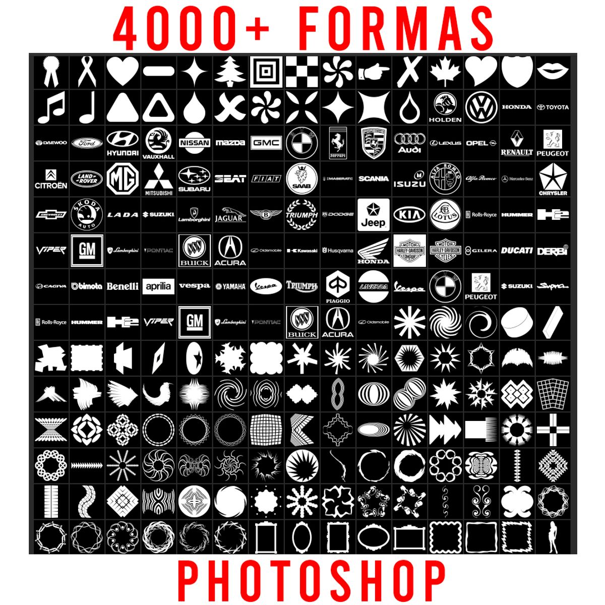 4000+ Formas variadas de todo tipo - Buymeacoffee