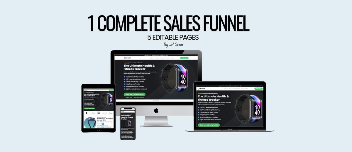 1 High-Converting Funnelish Sales Funnel Template: - Buymeacoffee