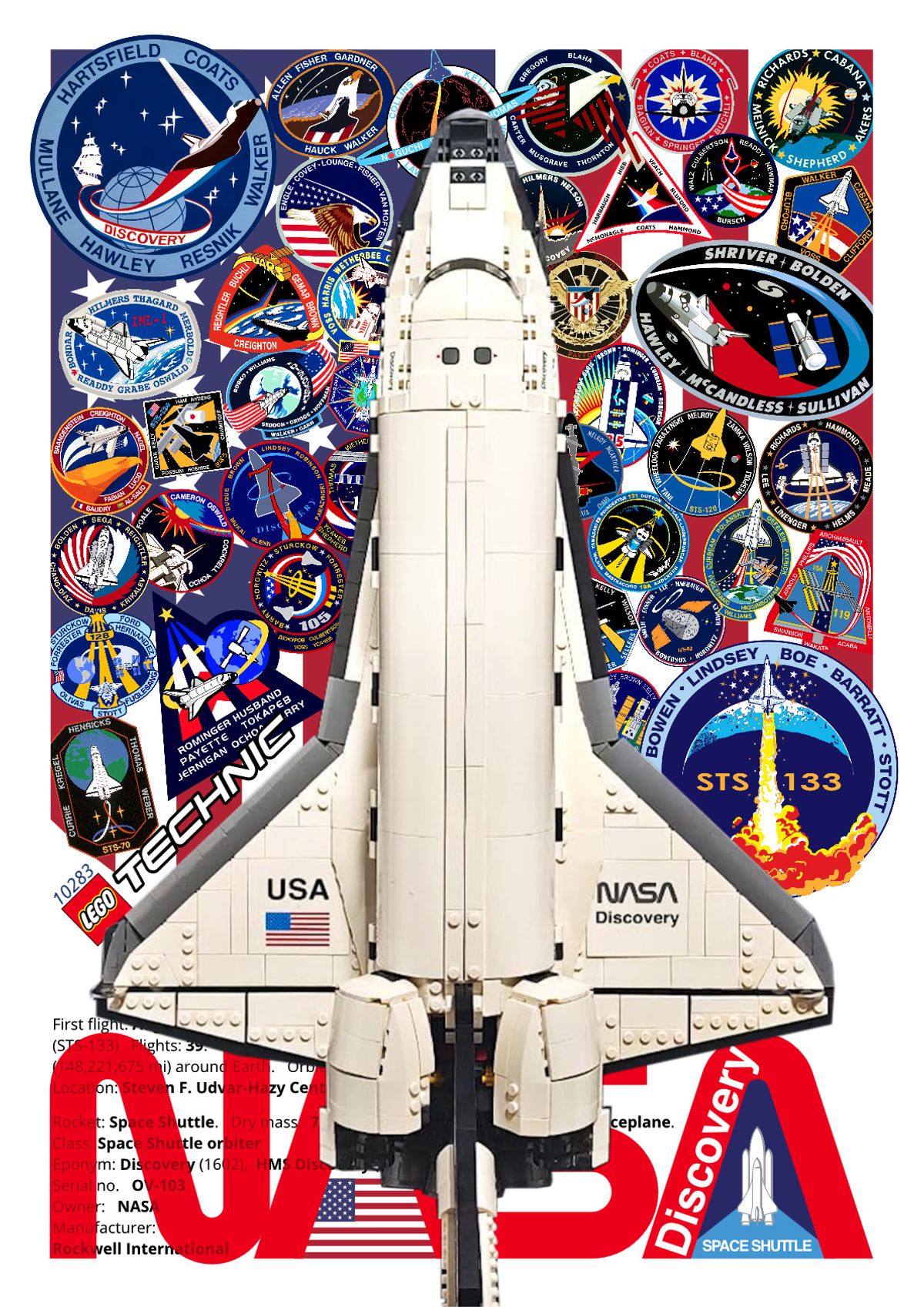 space shuttle discovery size