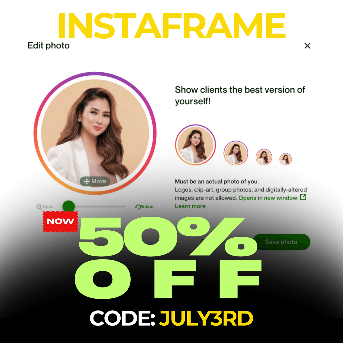InstaFrame for Upwork ⚡ INSTANT DOWNLOAD - Buymeacoffee