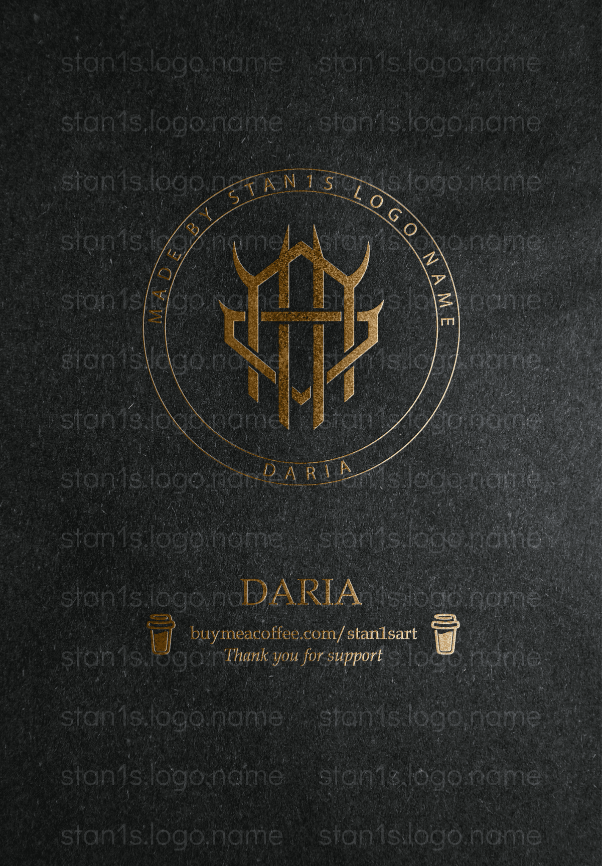 Daria Logo Name - Buymeacoffee