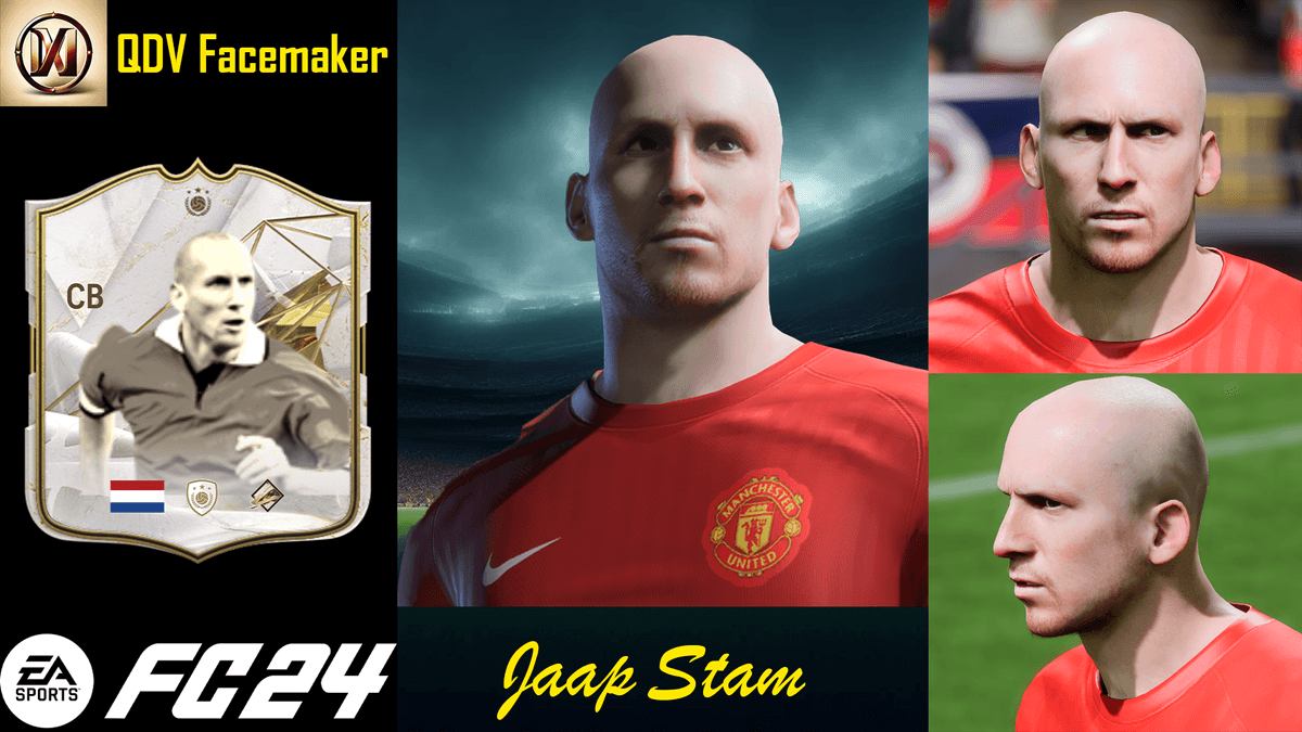 [SILVER] Jaap Stam Face Mod [FC 24] - Buymeacoffee