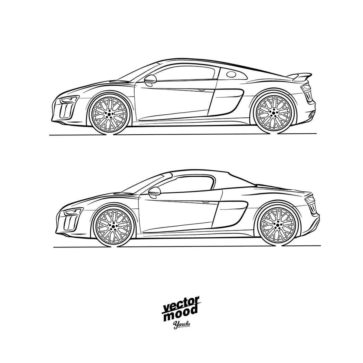 Vector image. R8 Combo (EPS, PNG, PDF) - Buymeacoffee