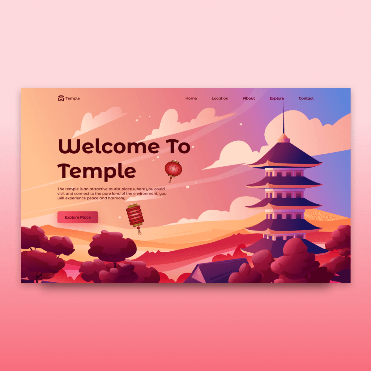 Responsive Temple Website - Buymeacoffee