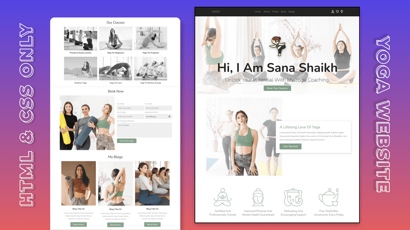 Flower Website - HTML & CSS Only | Source Code - Buymeacoffee
