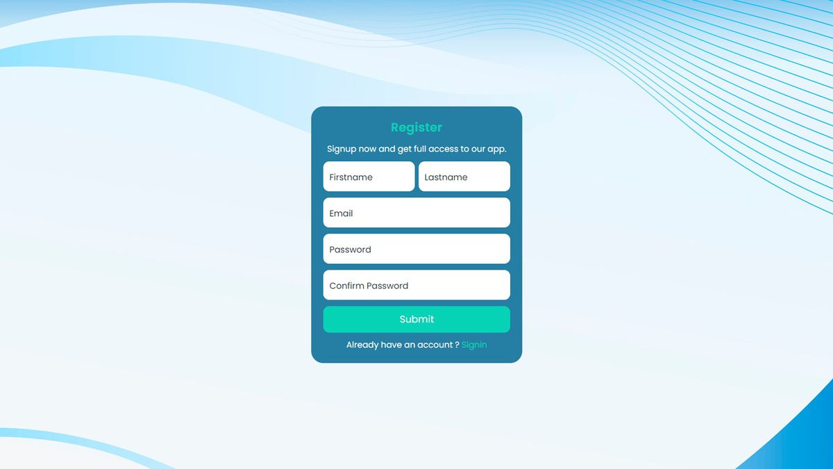 Registration Form - Buymeacoffee