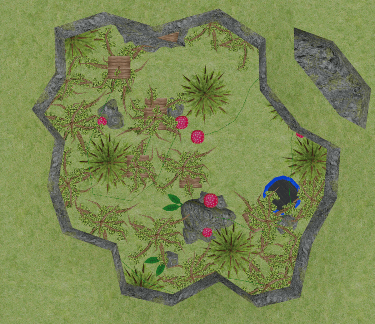 Overgrown Forest Map - Buymeacoffee