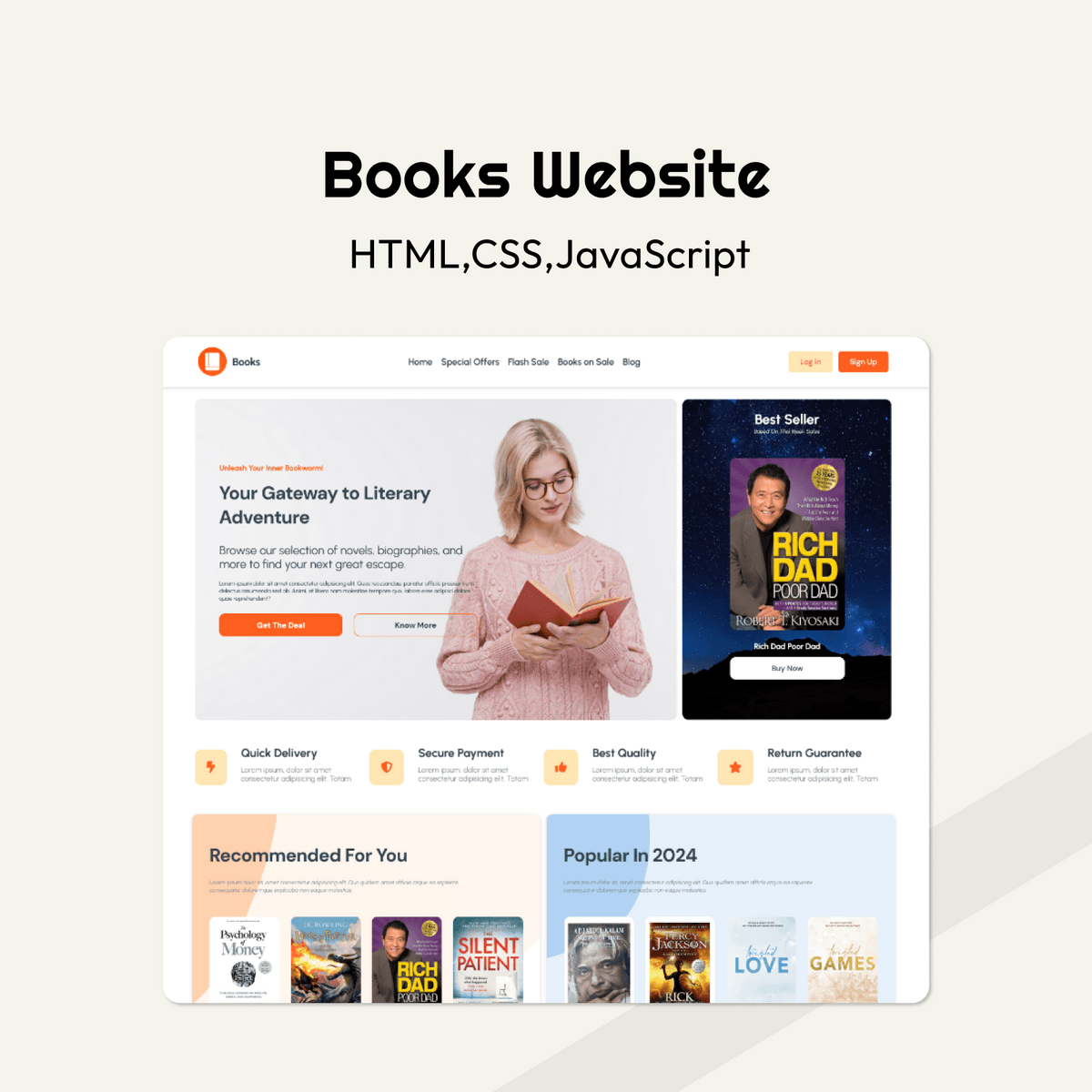 Books Website | Source Code - Buymeacoffee