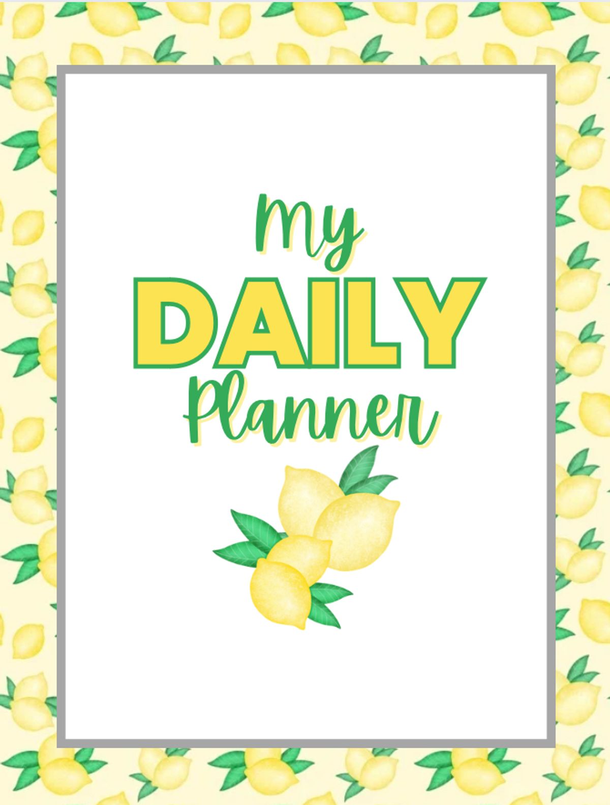 Lemon Daily Planner - Buymeacoffee