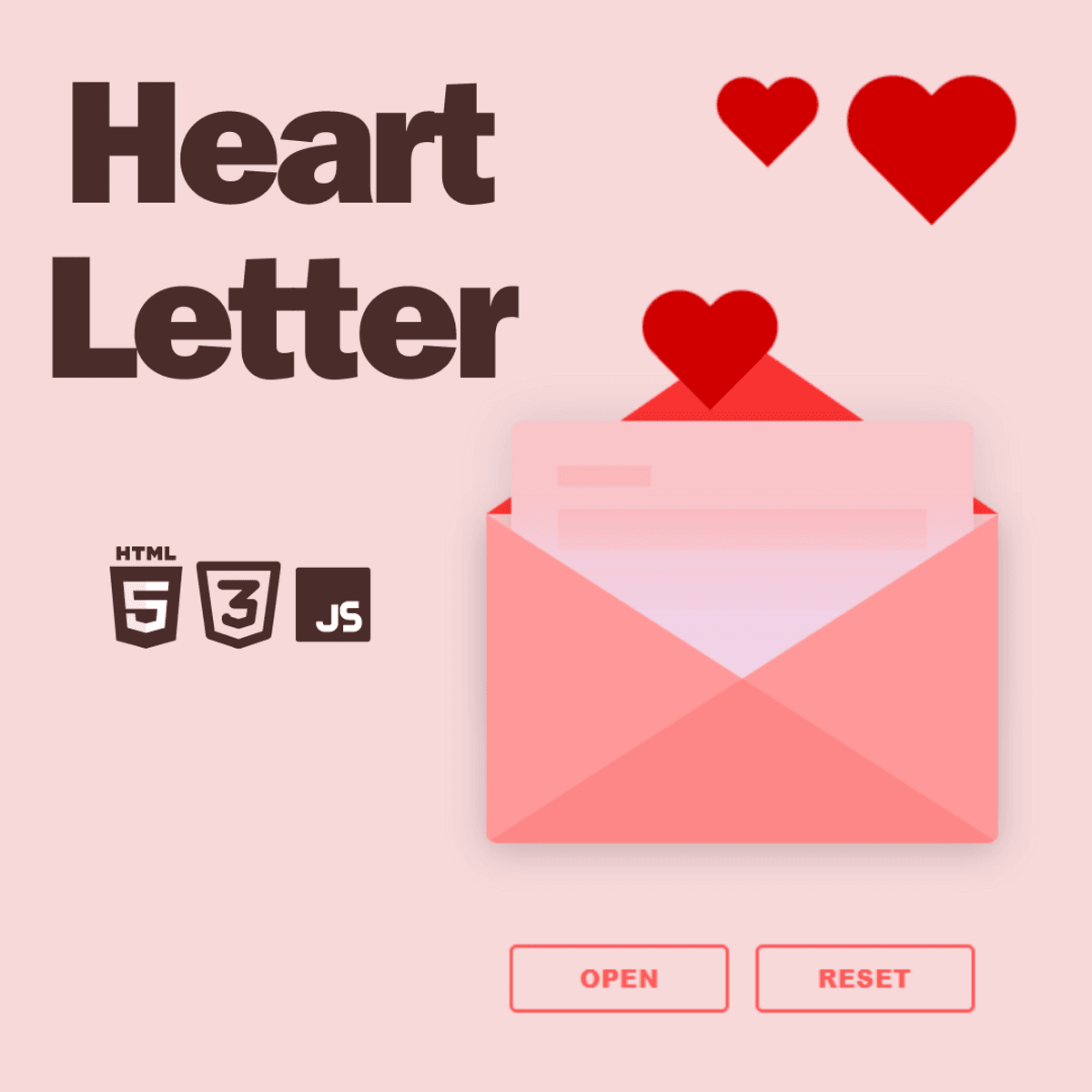 Digital Heart Card 💌 (Source Code) - Buymeacoffee