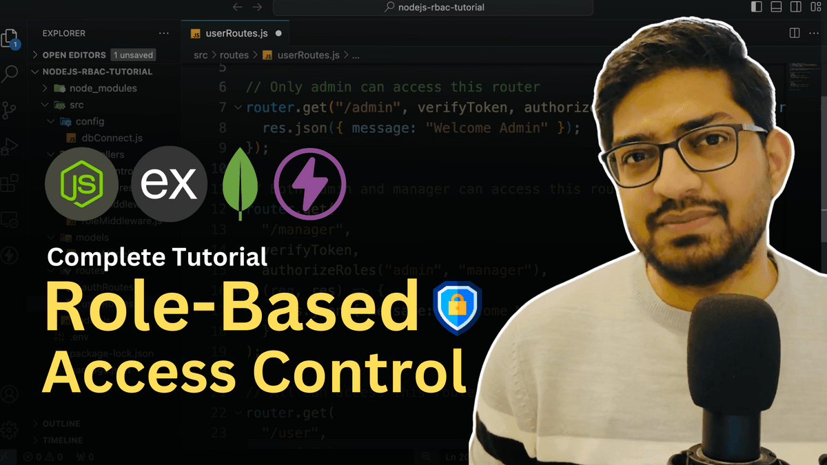 Node.js & Express Role-Based Authorization Tutorial | How to Manage User Roles and ...