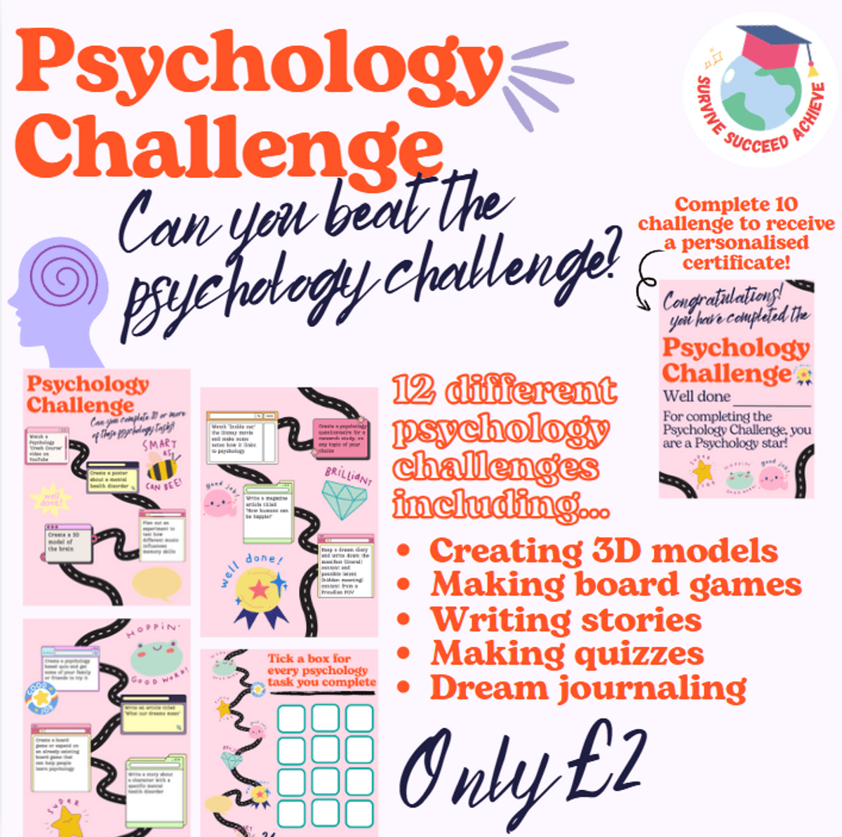 Psychology Challenge 🧠🌟 - Buymeacoffee