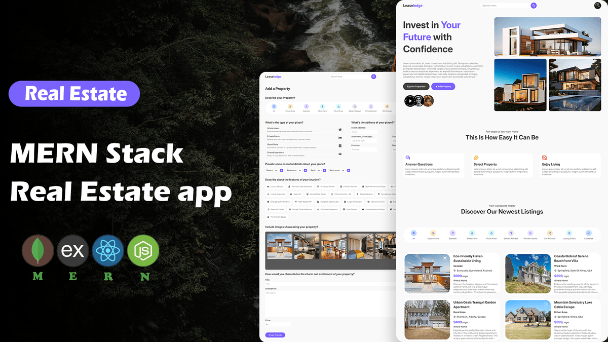 LeaseLodge MERN CRUD App [Source Code] - Buymeacoffee