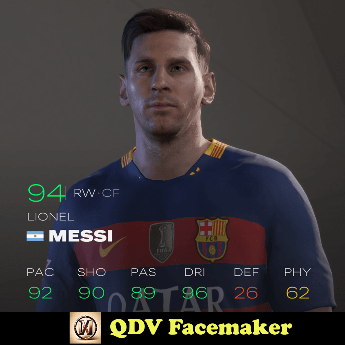 [SILVER] Lionel Messi (2015/16) Face Mod [FC 24/25][FIFA 23] - Buymeacoffee