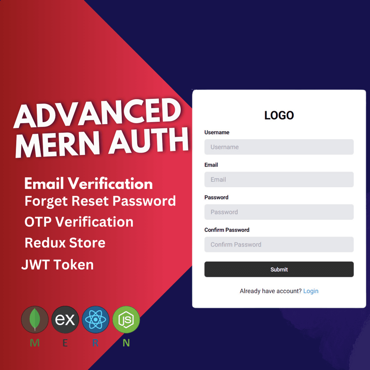 Advanced MERN Authentication: Email Verification, OTP, Forget Reset- All You Need! (Full Source ...
