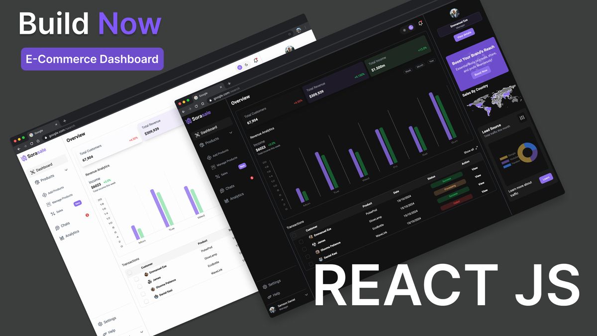 Build a Stunning Sales Dashboard with React, TailwindCSS, & D3.js ...