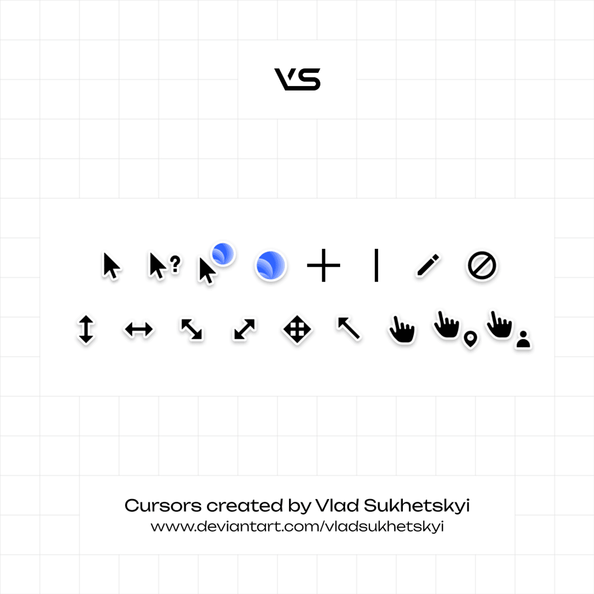 VS Cursors 20.0 Extended Dark - Buymeacoffee