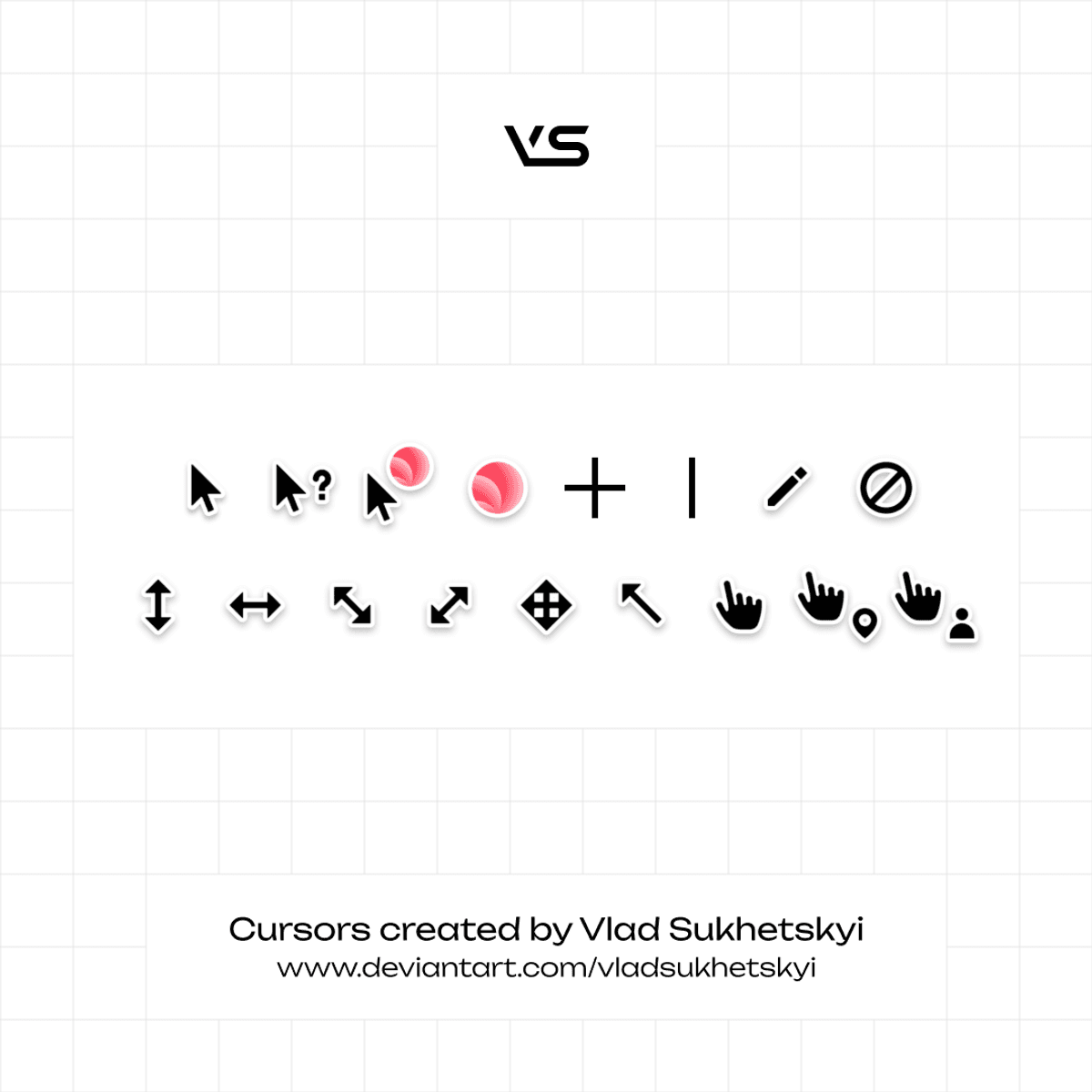 VS Cursors 20.0 Extended Dark - Buymeacoffee