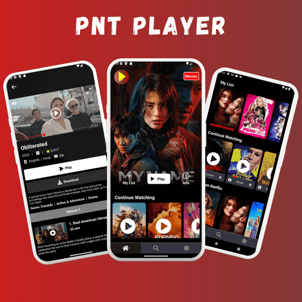 PNT Player (Netflix Clone) App Source Code - Buymeacoffee
