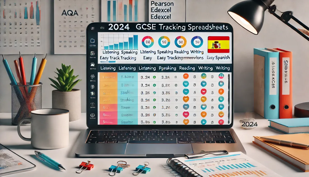 Spanish GCSE Mock Exam Tracking Spreadsheets 2024 - Buymeacoffee