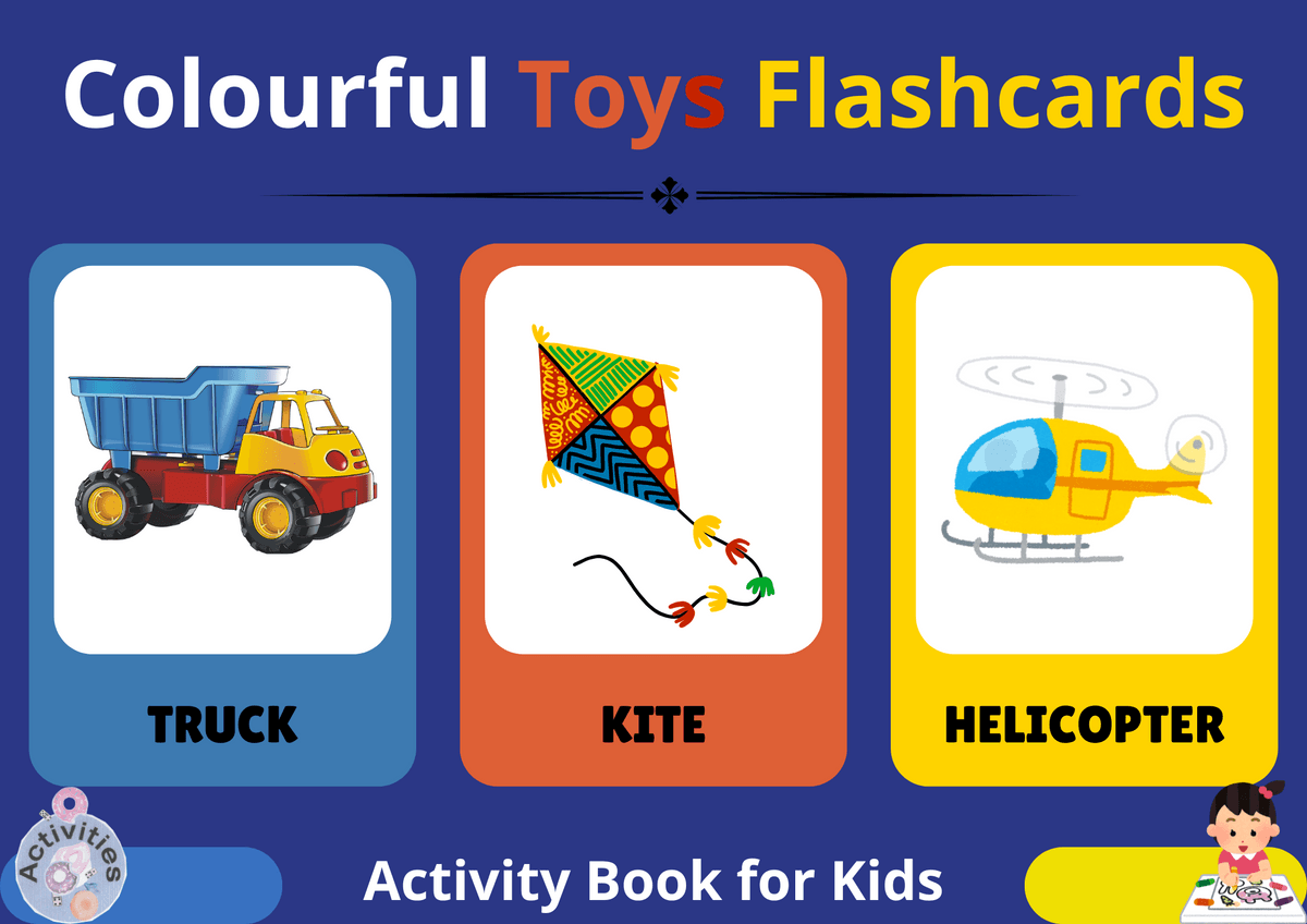 Colourful Toys Flashcards - Buymeacoffee