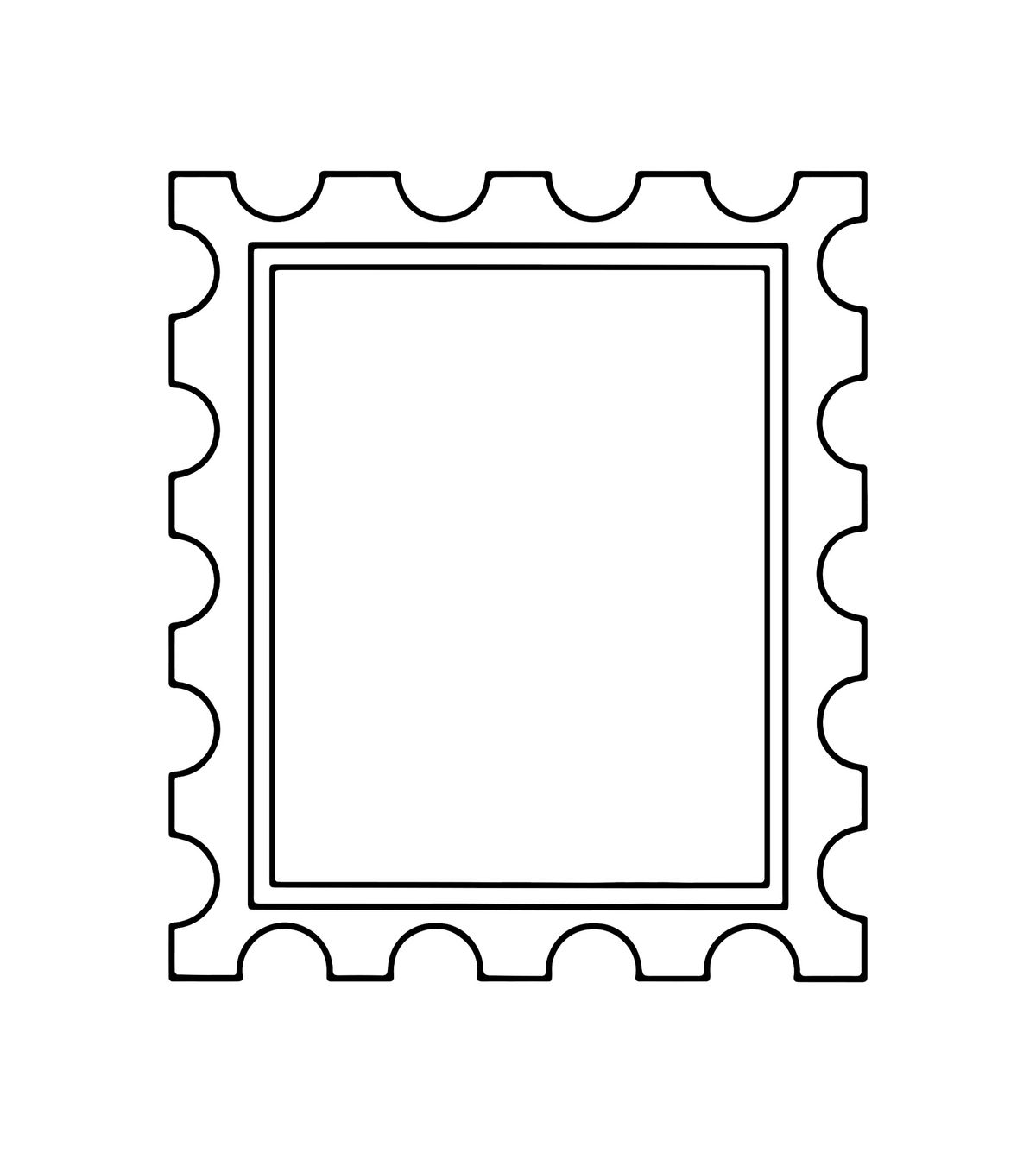 Stamp Frame Template - Buymeacoffee