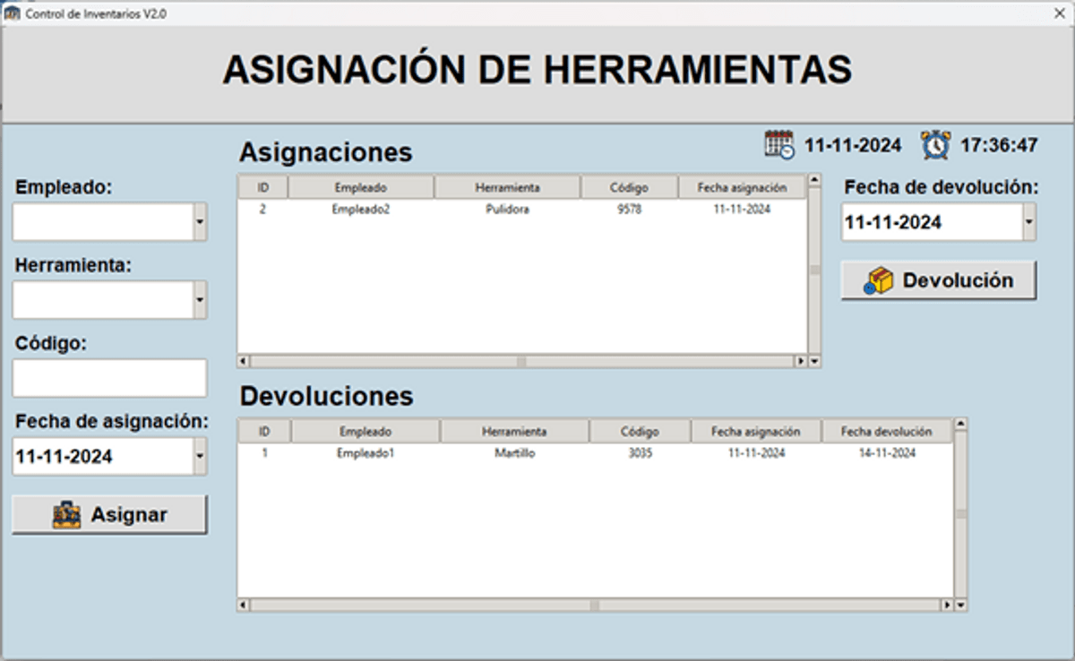 Código fuente Control de Inventarios Versión 2 | Python Tkinter GUI ...