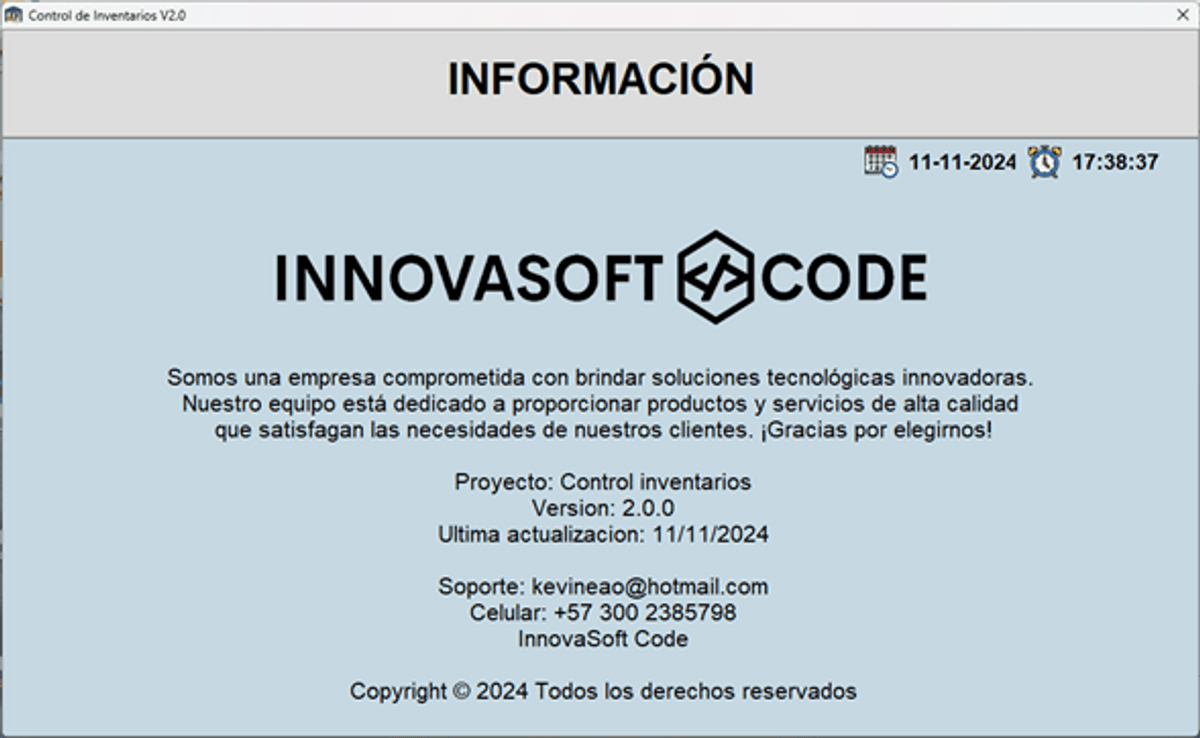 Código fuente Control de Inventarios Versión 2 | Python Tkinter GUI - Buymeacoffee