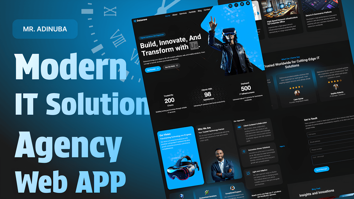Modern IT solution agency web app using ReactJS - Buymeacoffee