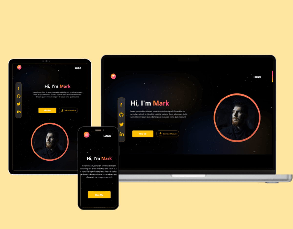 Portfolio Website Vite Reactjs Tailwind Css Framer Motion And Three Js