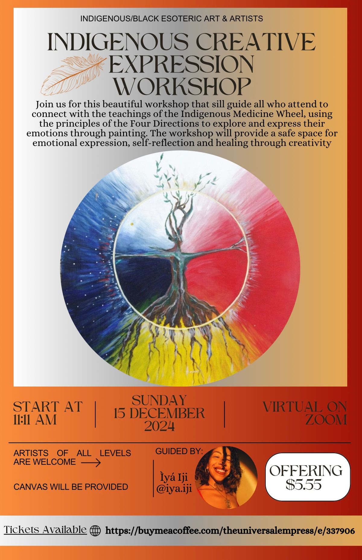 Indigenous Creative Expression Workshop🪶 - Buymeacoffee