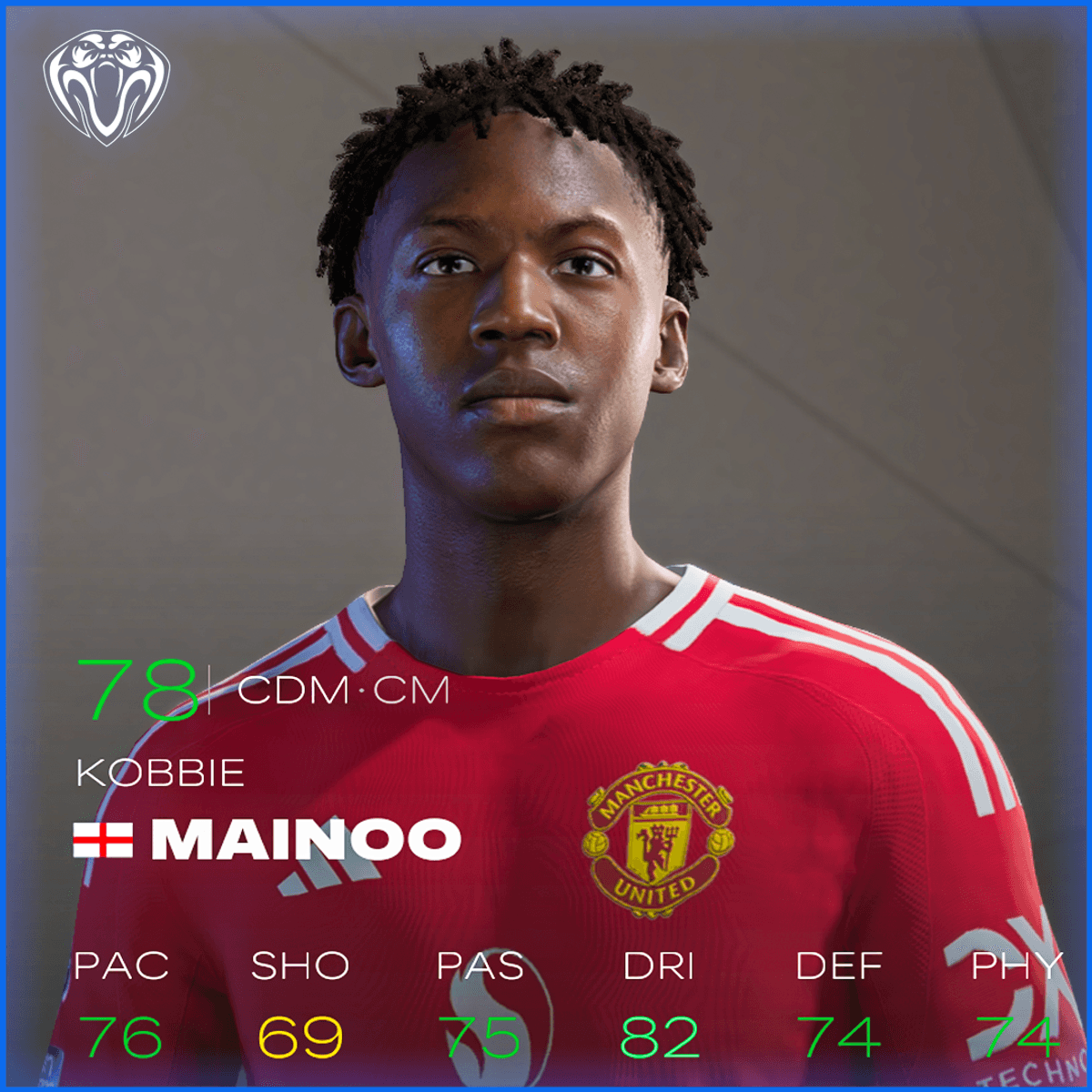 Kobbie Mainoo Face For FC25 - Buymeacoffee