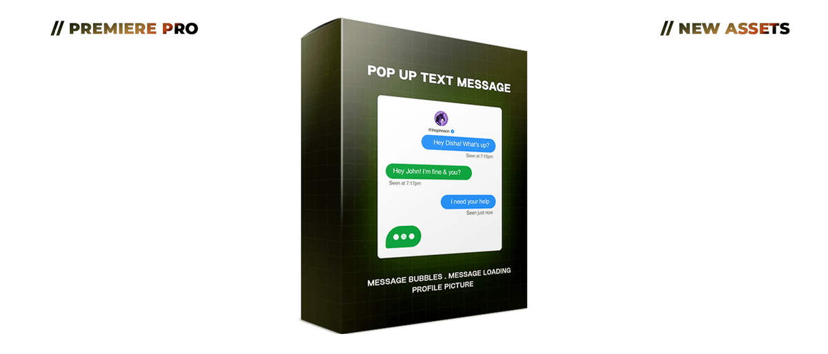 Pop-Up Text Message Assets - Buymeacoffee