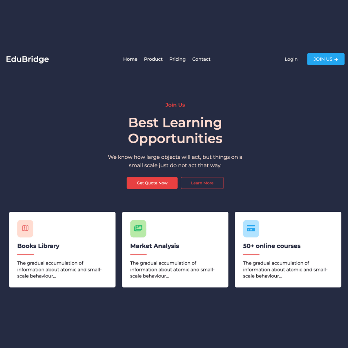 Build EduBridge Website Using React JS - Buymeacoffee