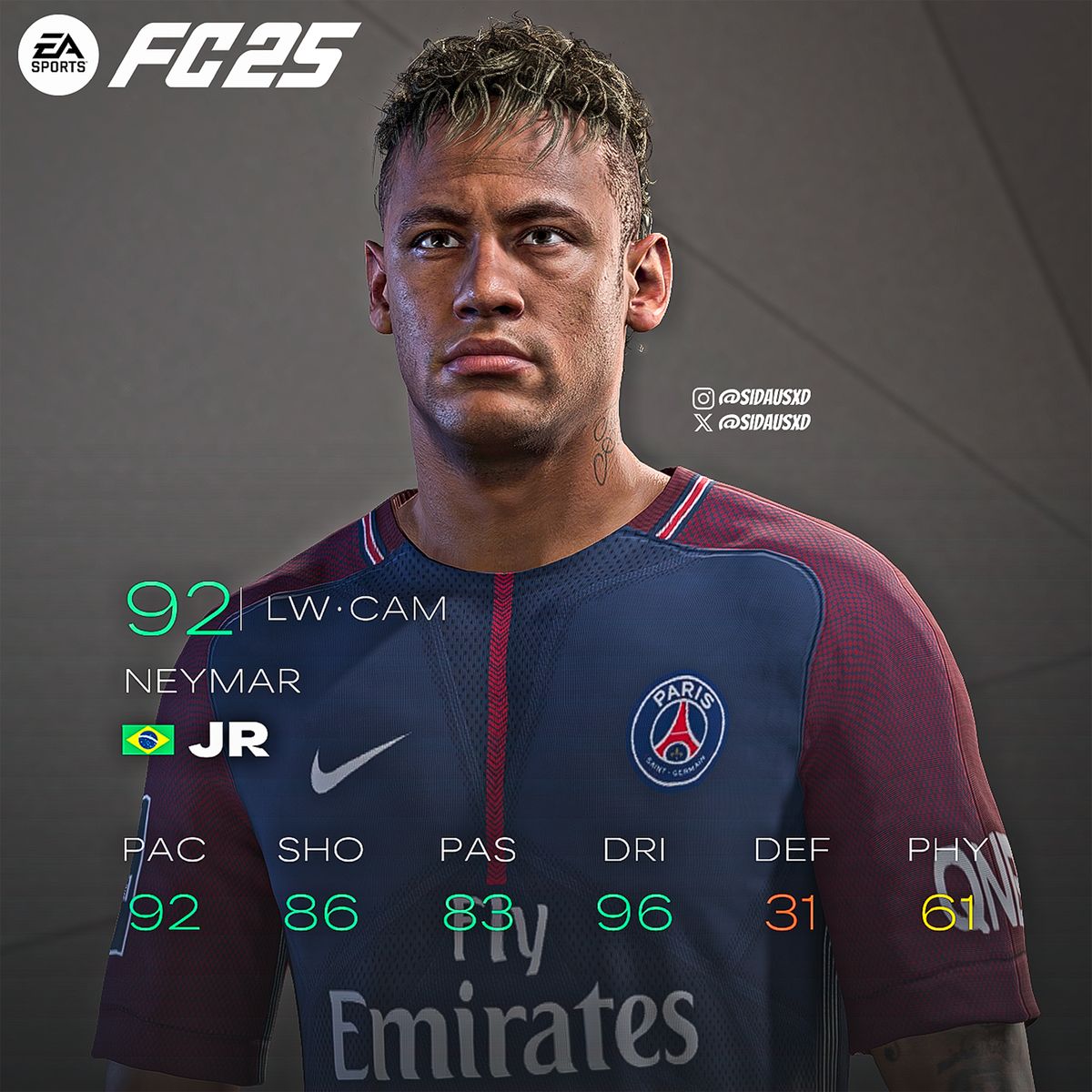 [FC25] Neymar JR 2017/18 V1 - Buymeacoffee