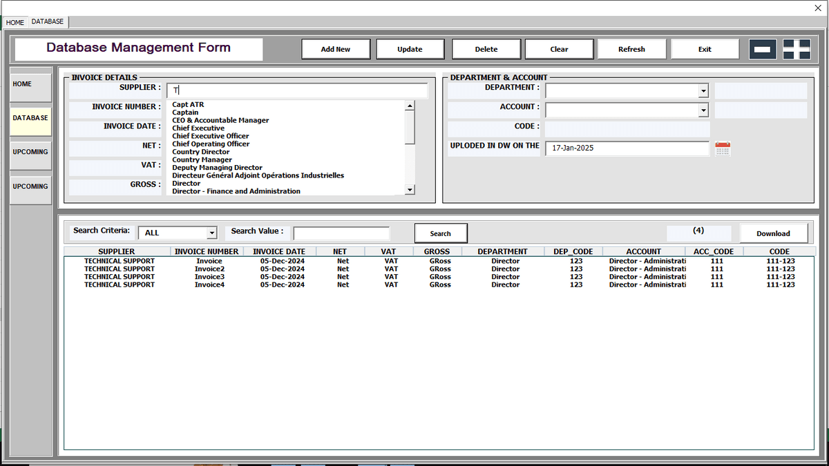 Excel VBA Userform Input Value Auto Suggestion and Dependency Dropdown ...